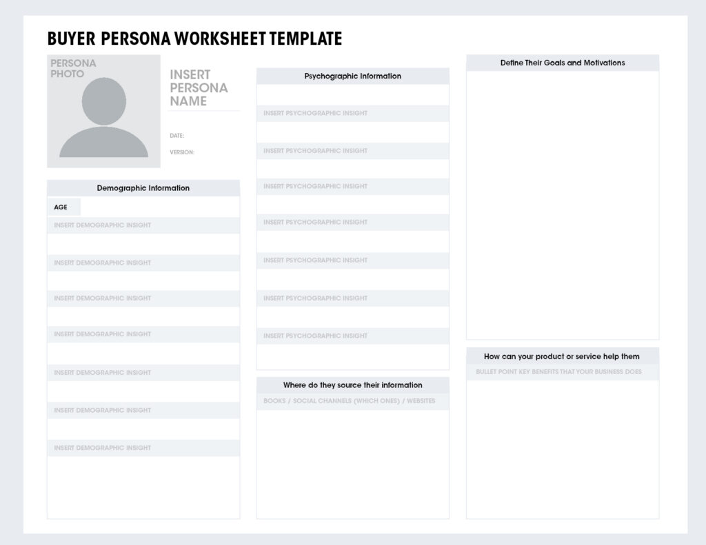 Crafting the Ultimate Persona Worksheet: A Step-by-Step Guide to ...